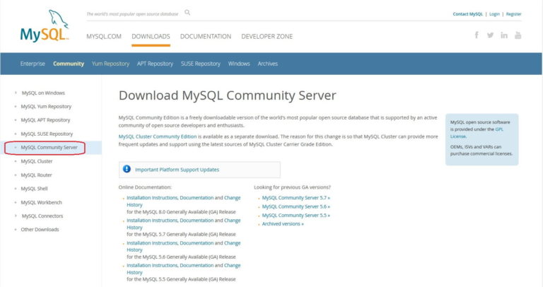 Cómo instalar la base de datos MySQL en Windows 10