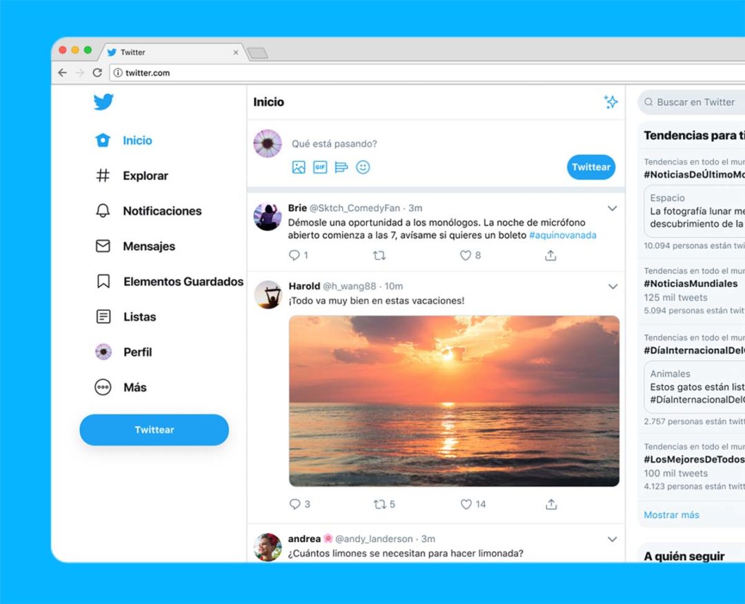 Twitter.com, así es el nuevo diseño y funciones de Twitter