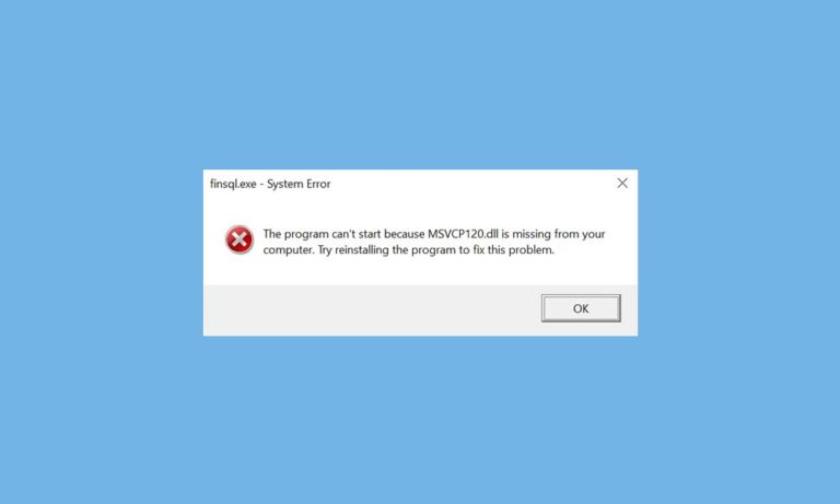 Solución error Falta MSVCP120.dll en Windows: descargar e instalar