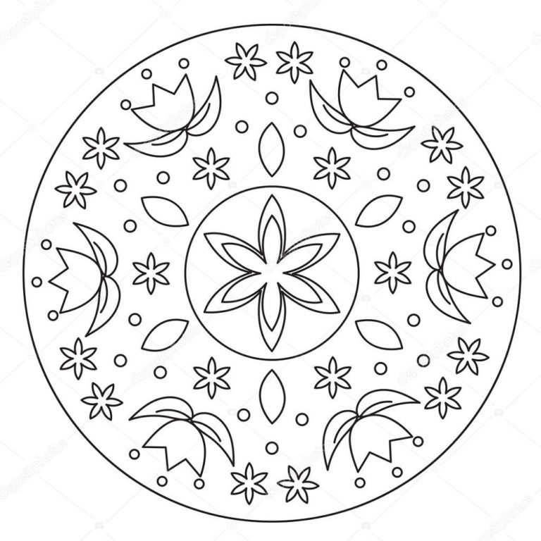 50 imágenes de mandalas para niños para descargar e imprimir