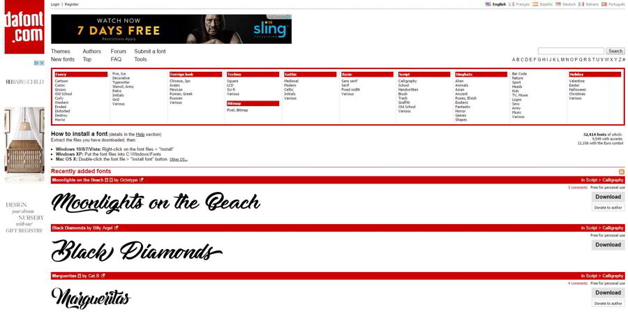 10 webs para descargar tipografías gratis