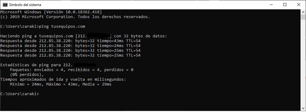 Comando Ping, qué es y para qué sirve