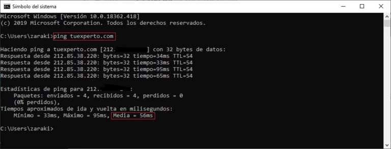 Comando Ping, qué es y para qué sirve