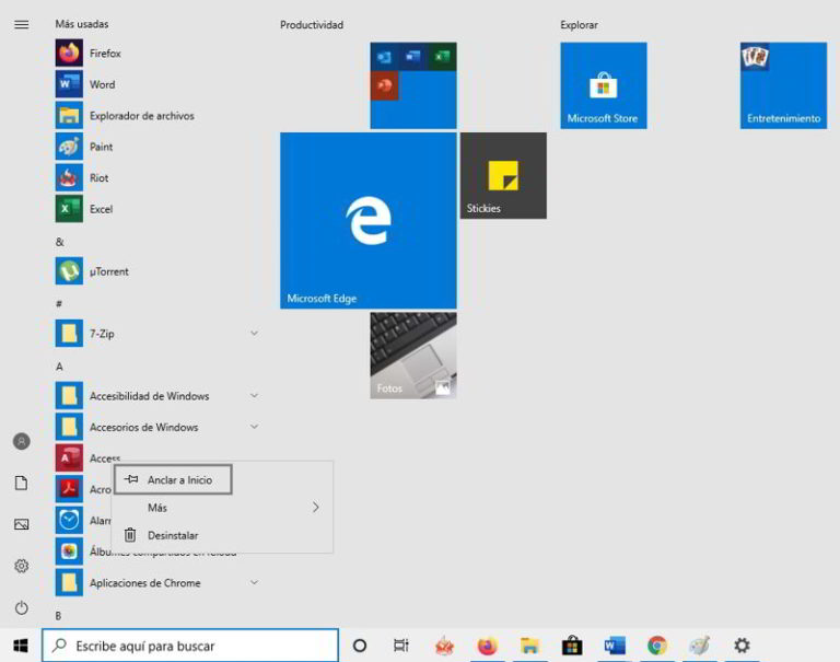 Cómo personalizar el botón Inicio de Windows 10