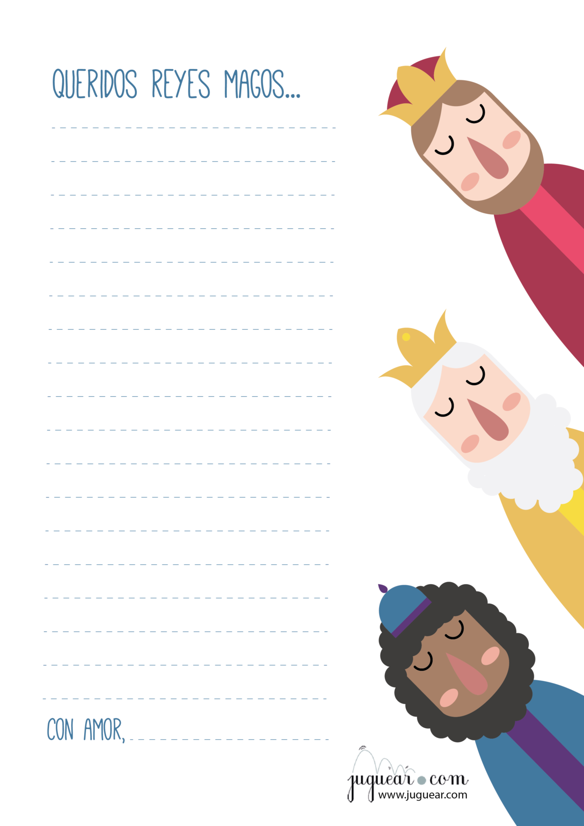 Cartas para los Reyes Magos y Papá Noel: descargar, imprimir o enviar ...