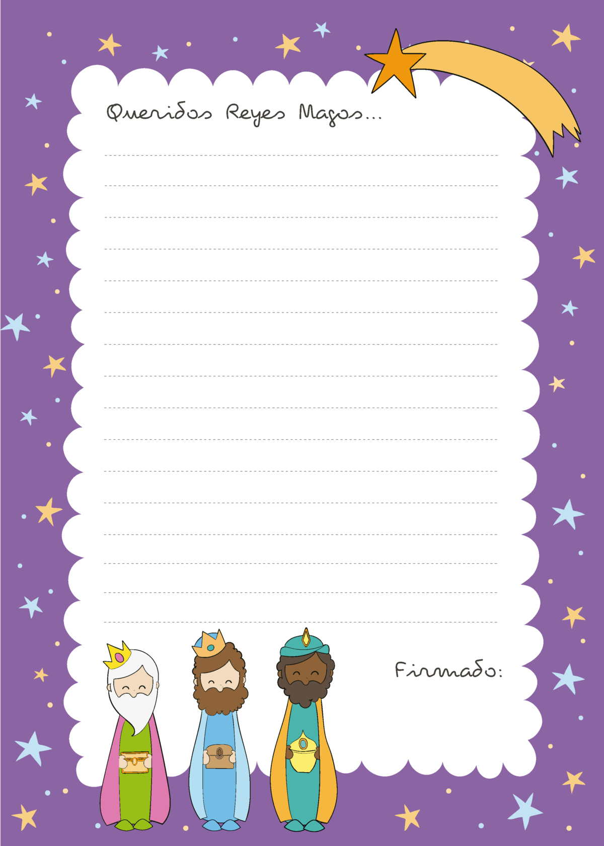 Cartas para los Reyes Magos y Papá Noel: descargar, imprimir o enviar ...