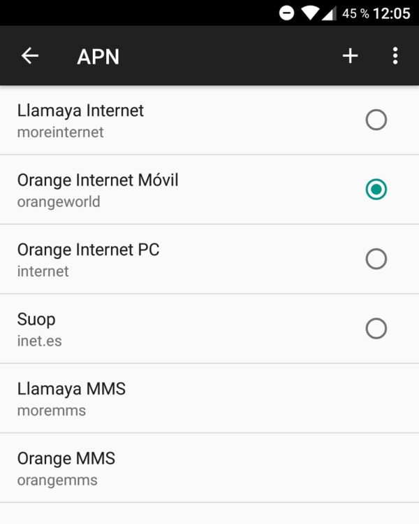Cómo configurar el APN en Vodafone, Movistar, Orange, jazztel, Simyo y ...