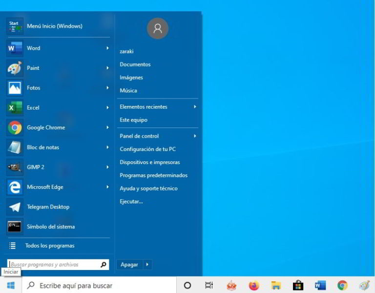 Cómo personalizar el botón Inicio de Windows 10