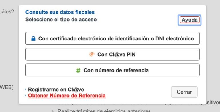Cómo consultar tus datos fiscales de 2019 a través de la web de Hacienda