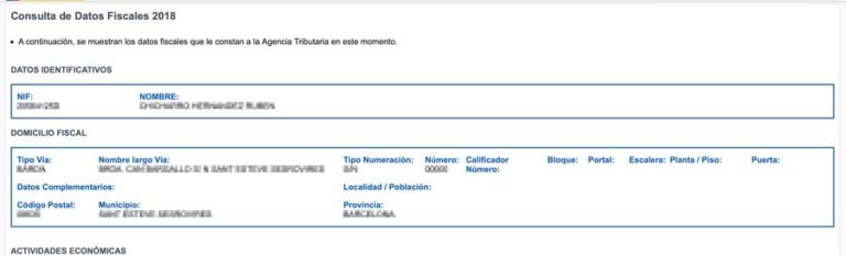 Cómo consultar tus datos fiscales de 2019 a través de la web de Hacienda