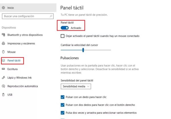 El panel táctil de mi portátil no funciona, 5 soluciones