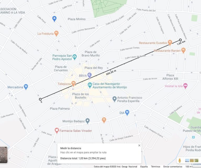 Cómo medir un kilómetro de distancia en Google Maps