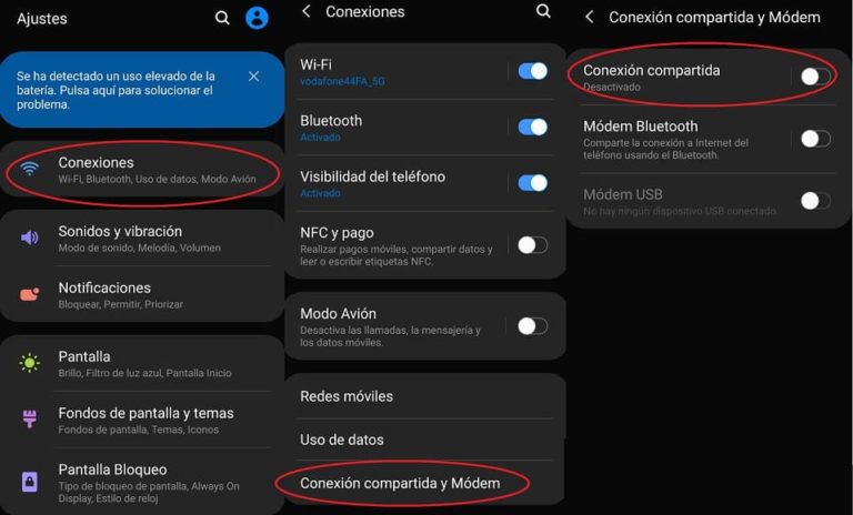 Cómo compartir la conexión a Internet de mi móvil para trabajar desde ...
