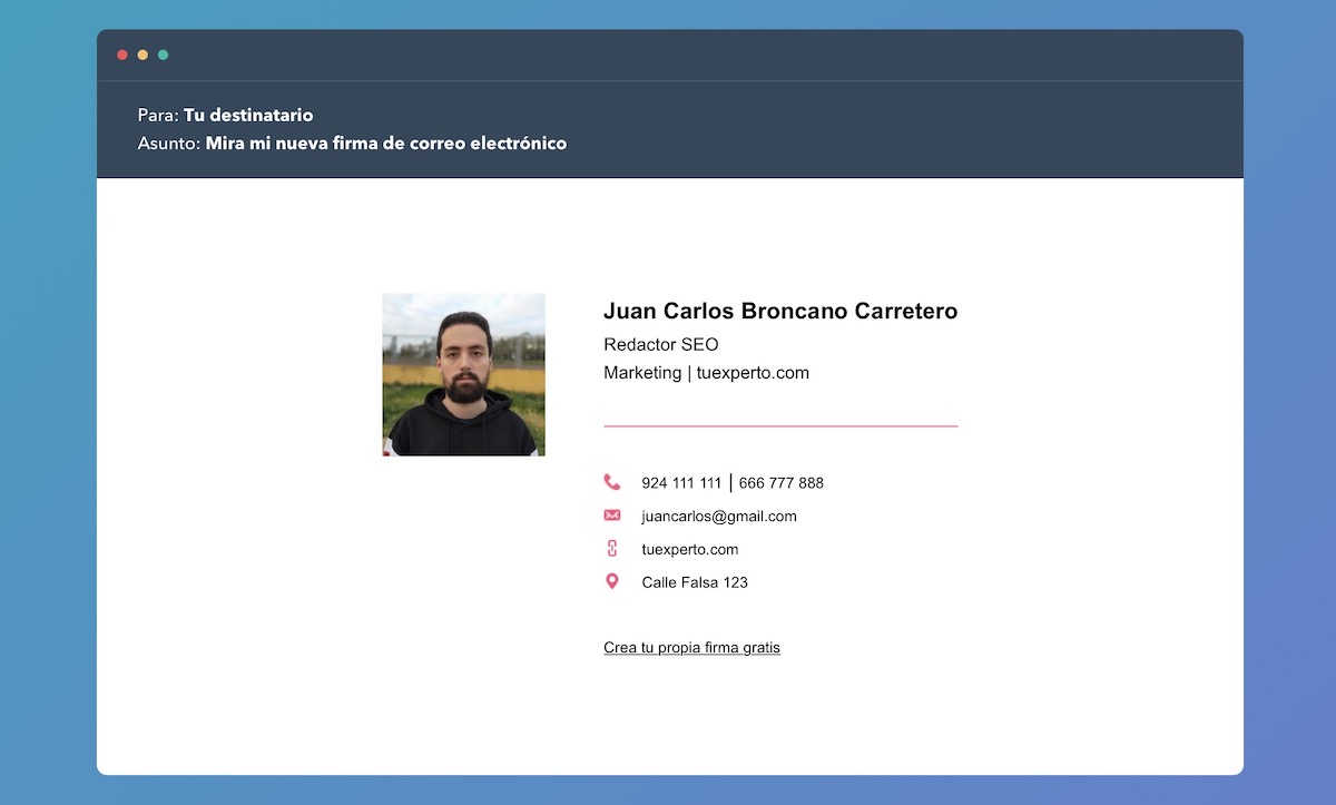 Cómo crear una firma para el correo electrónico personalizada gratis