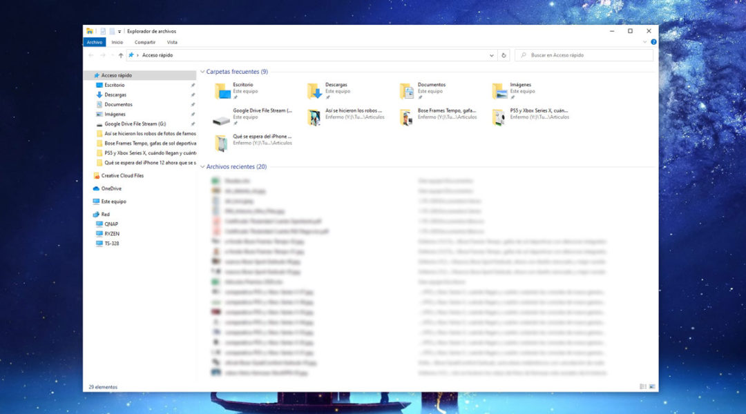Cómo eliminar el historial de archivos recientes en Windows 10