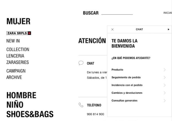 Atención al cliente de Zara: teléfono, contacto y correo de soporte