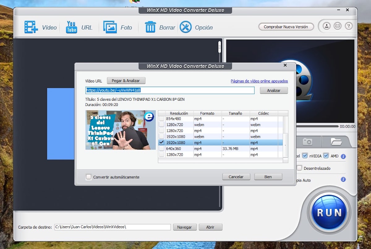 Convierte vídeos MP4 en cualquier formato con WinX HD Video Converter ...