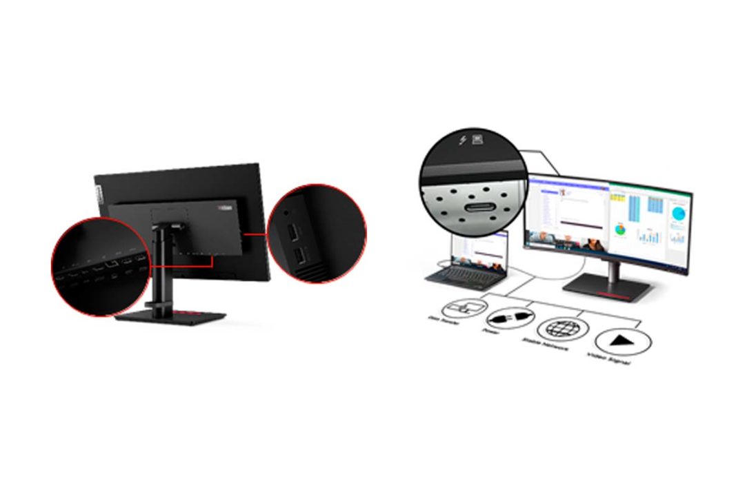 Monitores ThinkVision P40w y P24h de Lenovo, alto rendimiento para ...