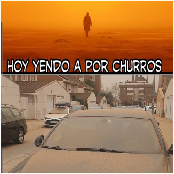 Los mejores memes sobre la nube de polvo que cubre España estos días