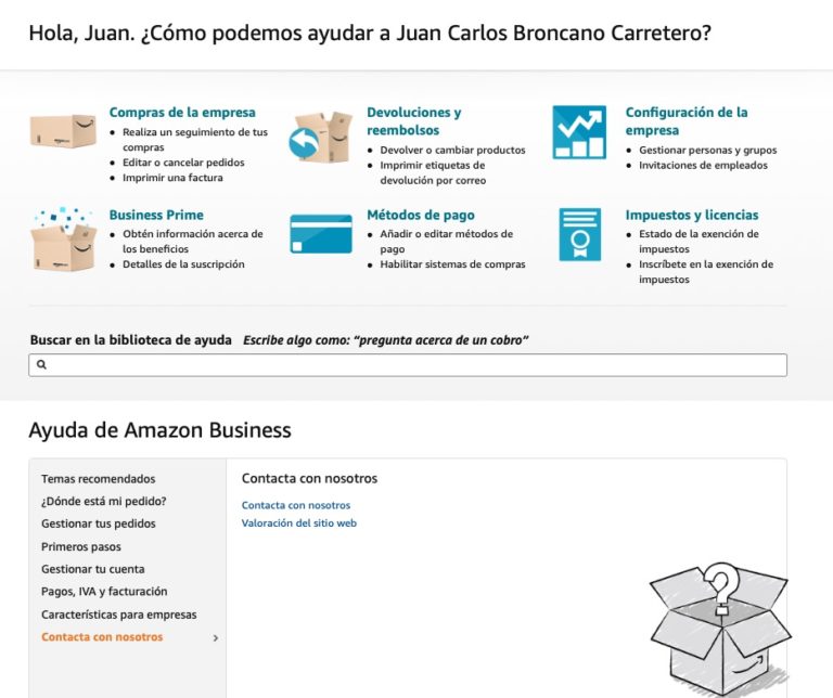 Atención al cliente de Amazon en 2022: teléfono, email, chat...