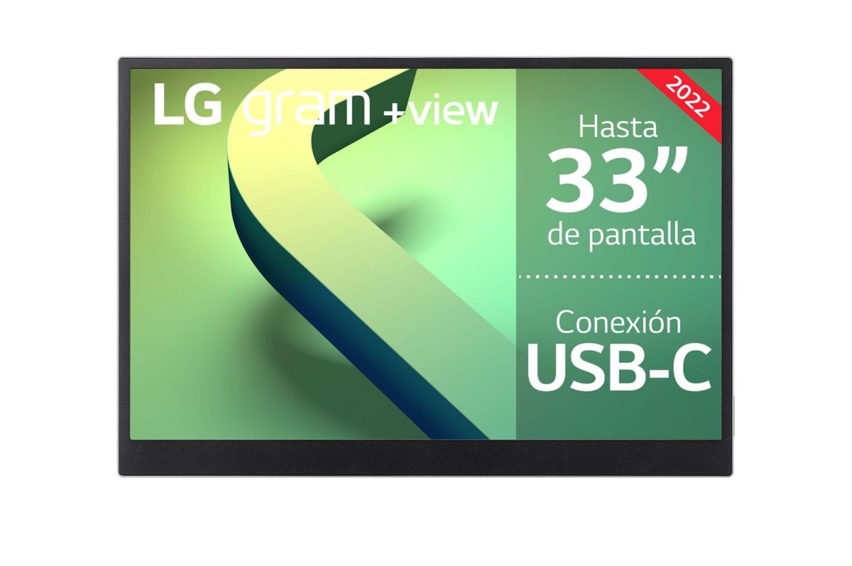 LG gram +view, un monitor muy ligero para complementar tu portátil