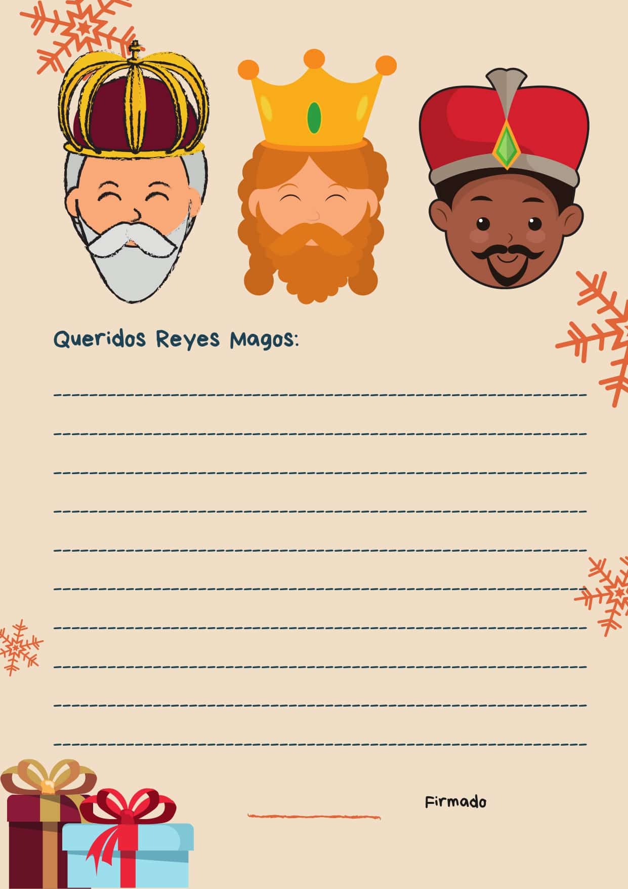 50 cartas para los Reyes Magos para descargar e imprimir