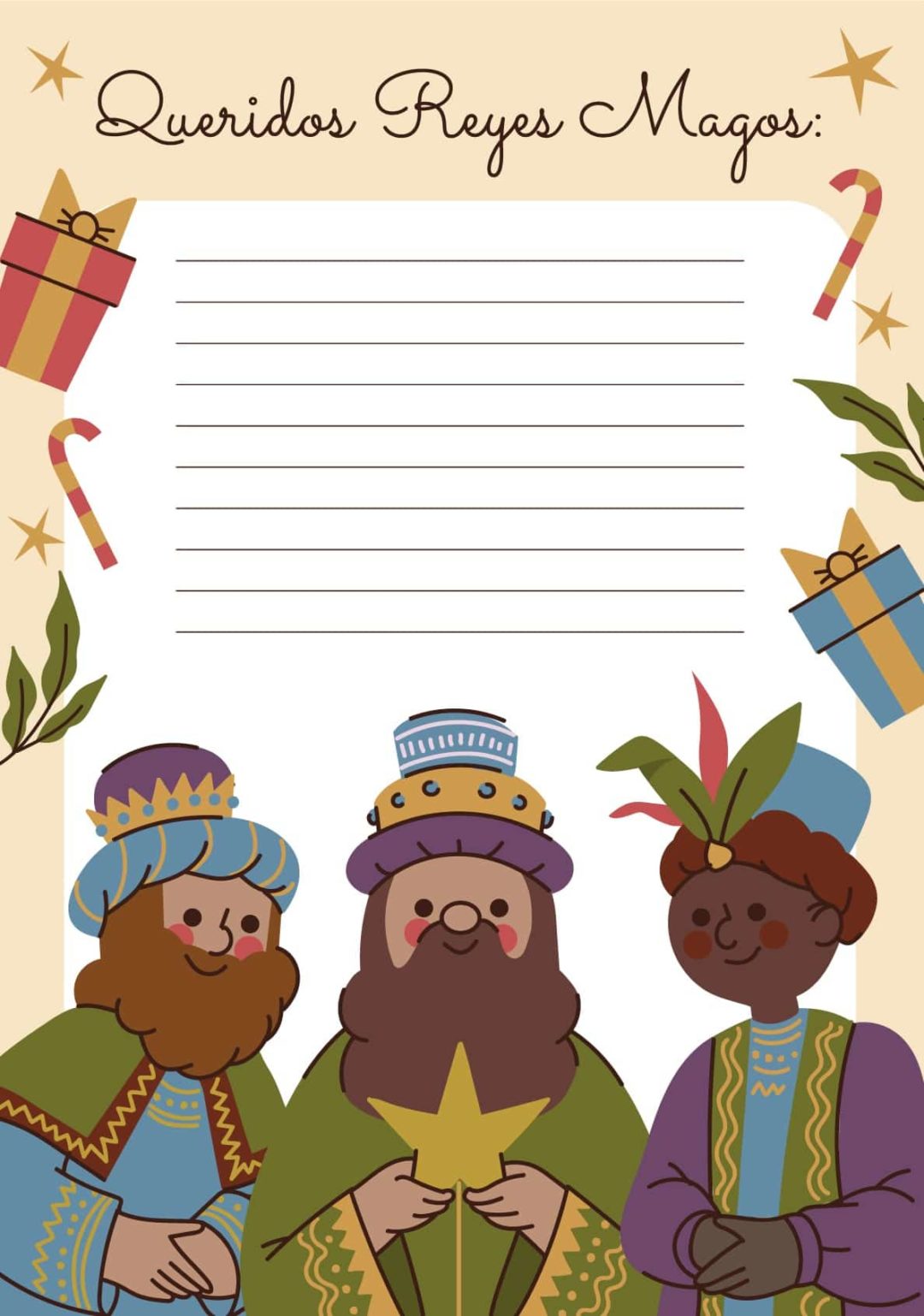50 cartas para los Reyes Magos para descargar e imprimir