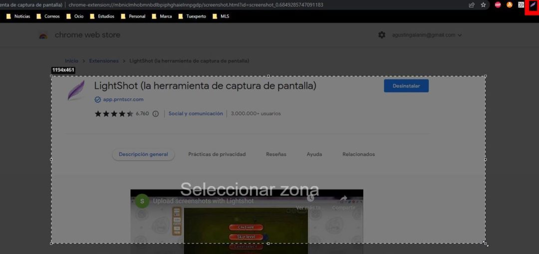 Cómo hacer una captura de pantalla de Google Chrome en PC