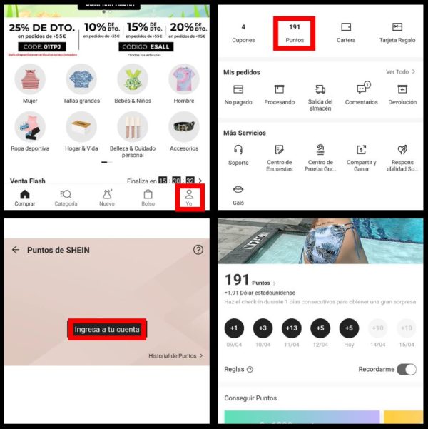 Todas las formas de conseguir descuento al comprar ropa en Shein