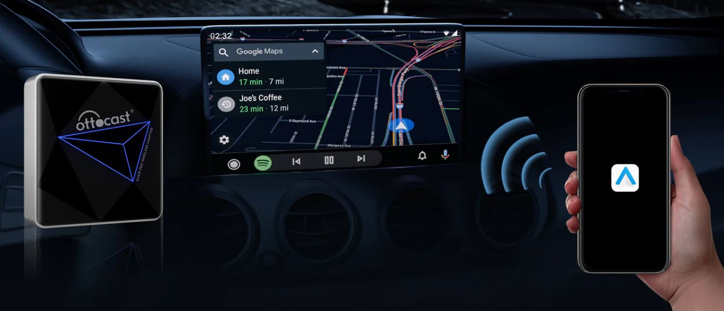 Ottocast A2Air Pro, un adaptador para tener Android Auto inalámbrico en el coche
