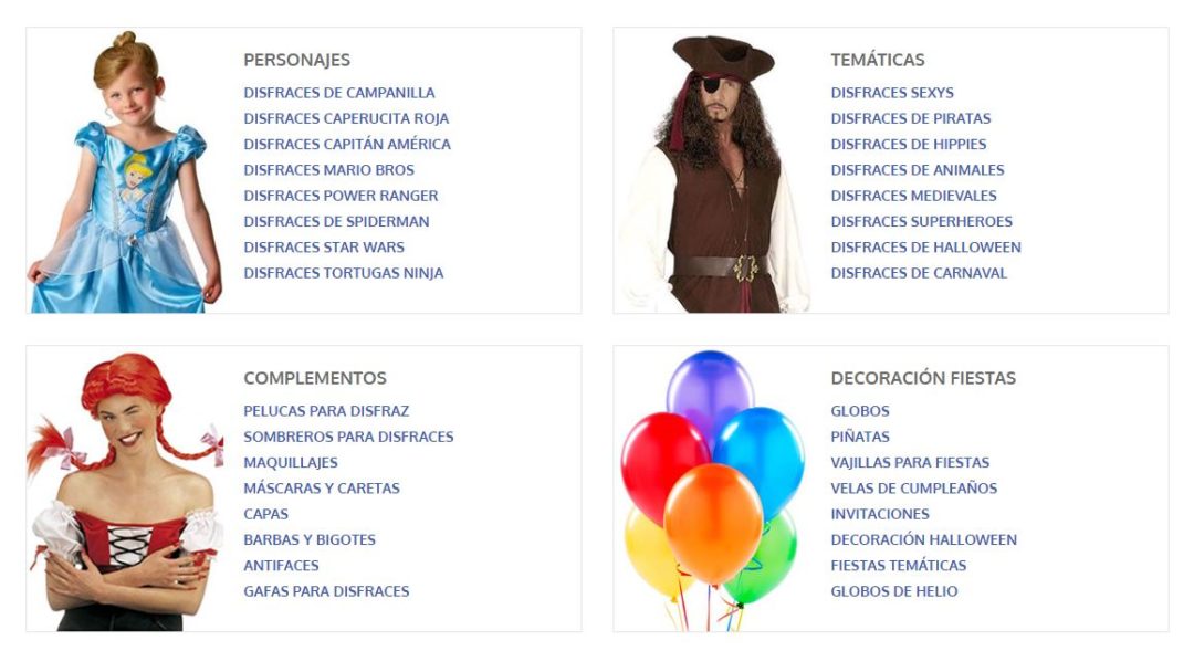 Las mejores tiendas en Internet para comprar disfraces de Carnaval