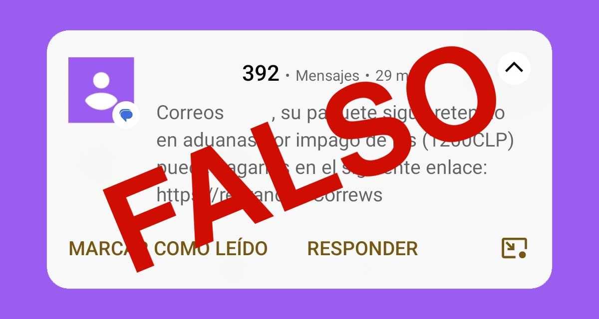 Mensaje del 603341967, no caigas en esta supuesta estafa de Correos