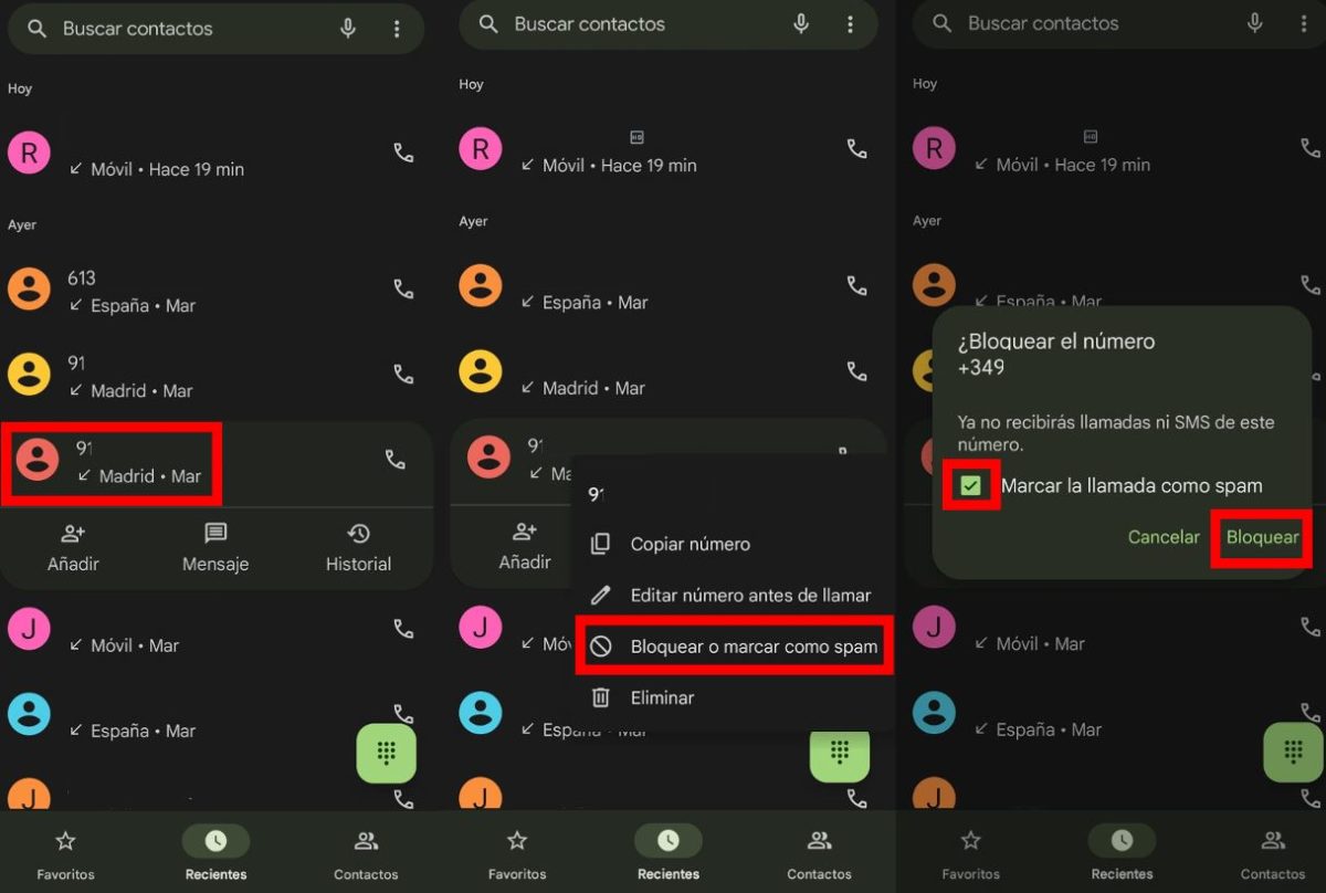 Cómo bloquear una llamada de spam