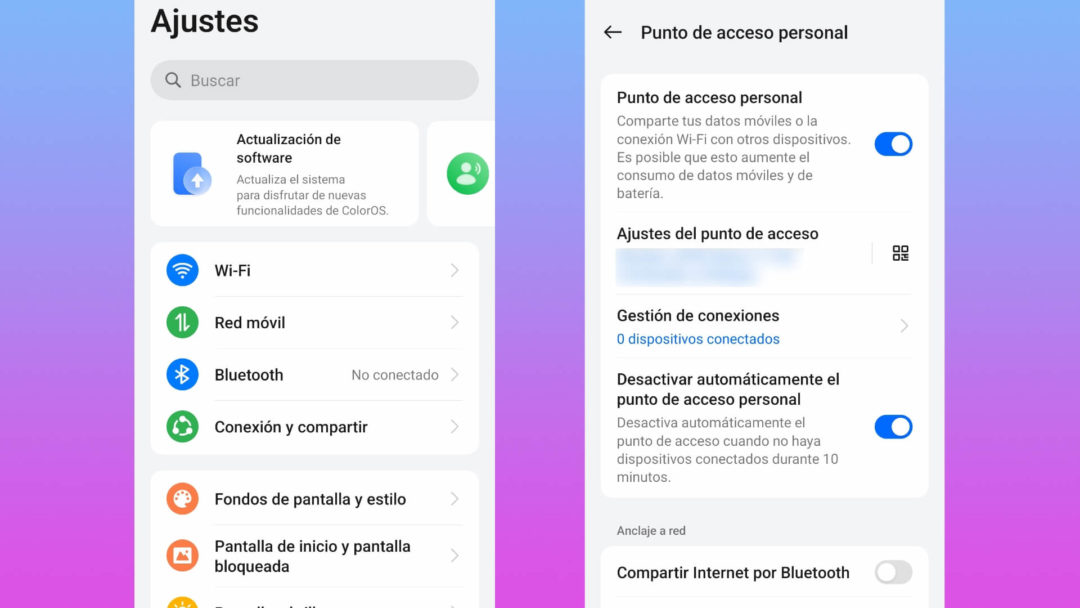 Cómo compartir Internet desde un móvil Android con un PC