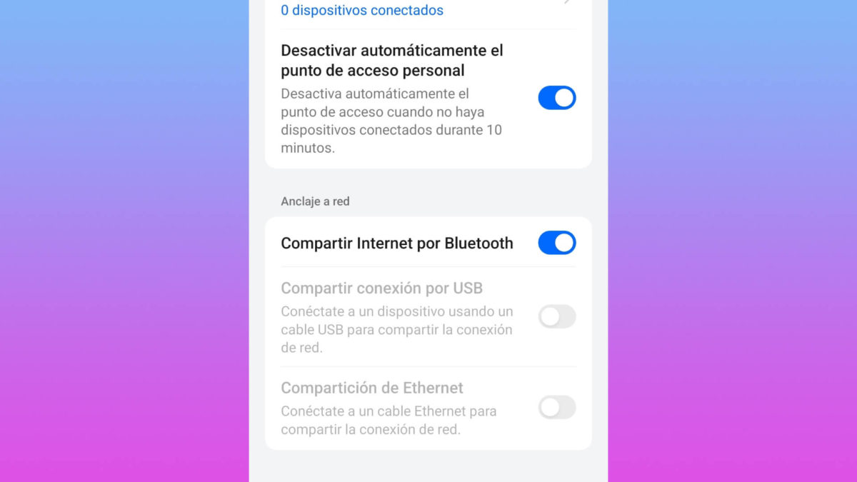 Cómo compartir Internet desde un móvil Android con un PC