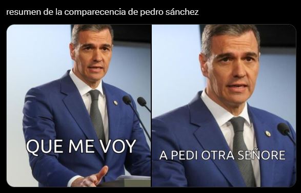 Los memes más divertidos e ingeniosos sobre la decisión de Pedro Sánchez