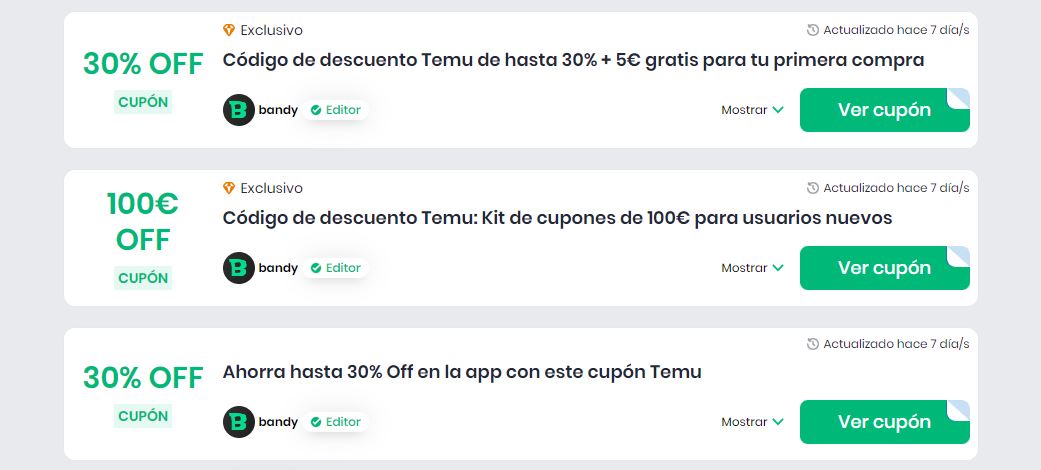 Cómo conseguir los mejores cupones y ofertas para comprar barato en Temu