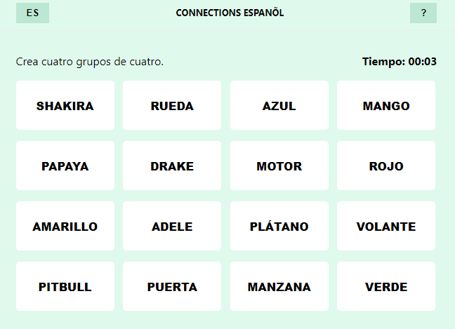 Cómo jugar a Connections y otros juegos del NYT en español
