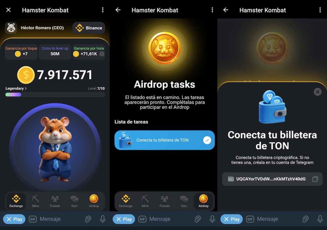 Cómo retirar dinero en Hamster Kombat