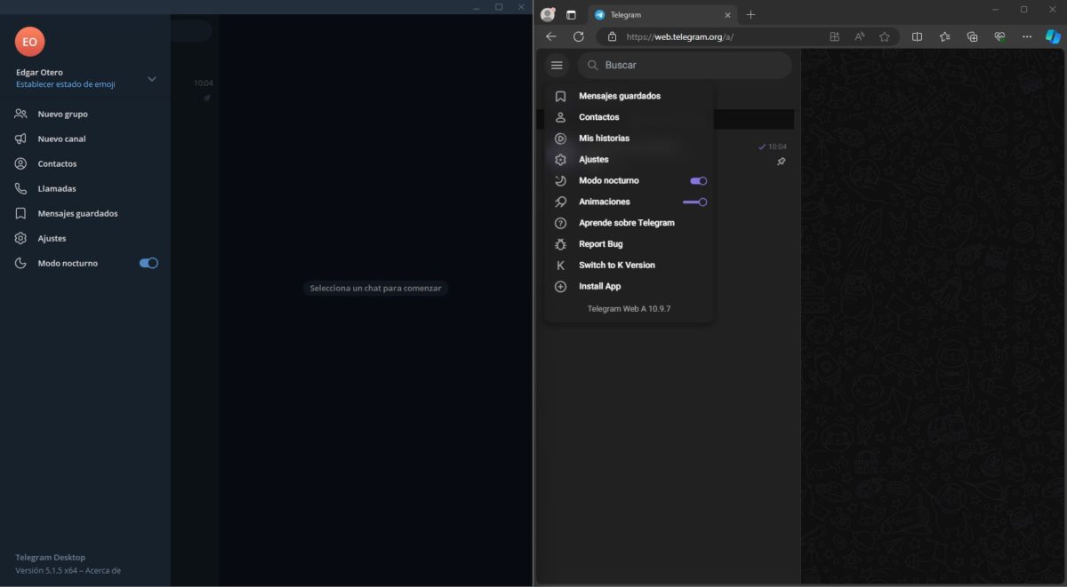¿Es mejor la versión web o la app de escritorio de Telegram? Comparativa y diferencias