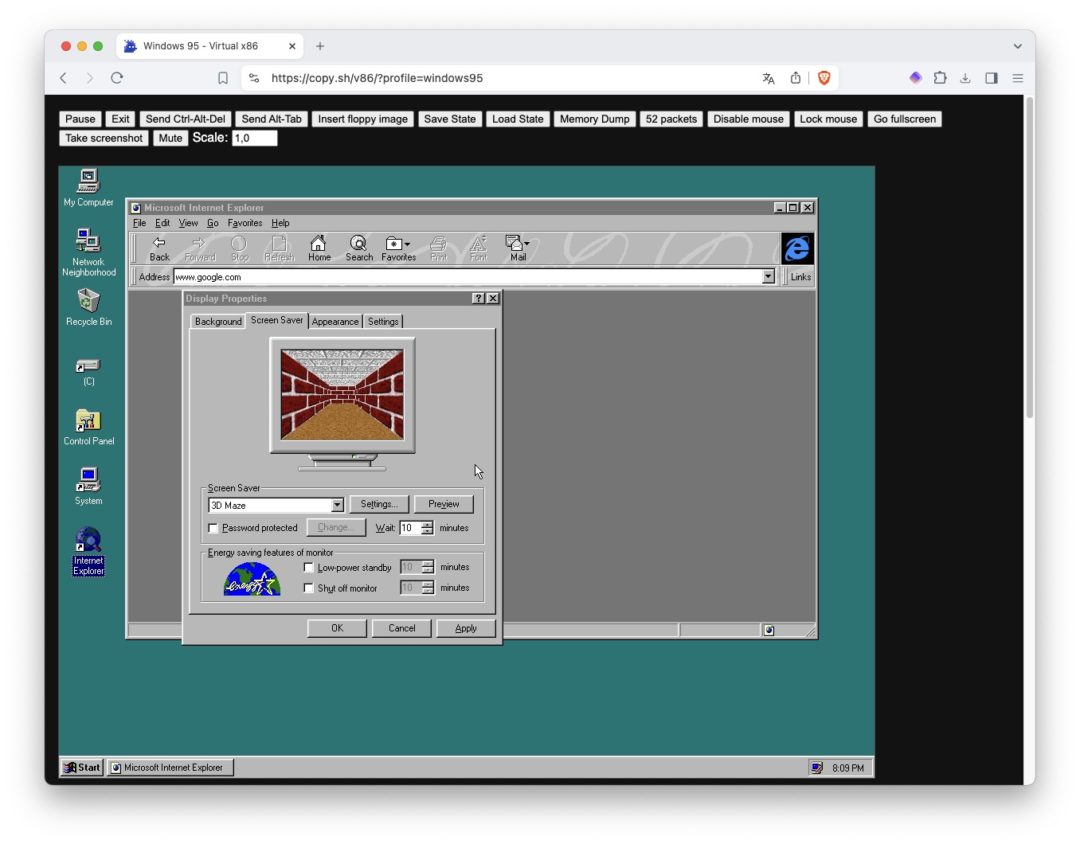¿Eres un nostálgico? Así puedes ejecutar Windows 95 en tu navegador