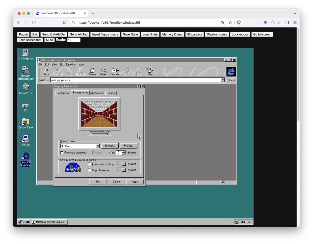¿Eres un nostálgico? Así puedes ejecutar Windows 95 en tu navegador