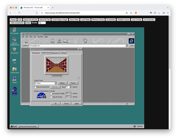 ¿Eres un nostálgico? Así puedes ejecutar Windows 95 en tu navegador