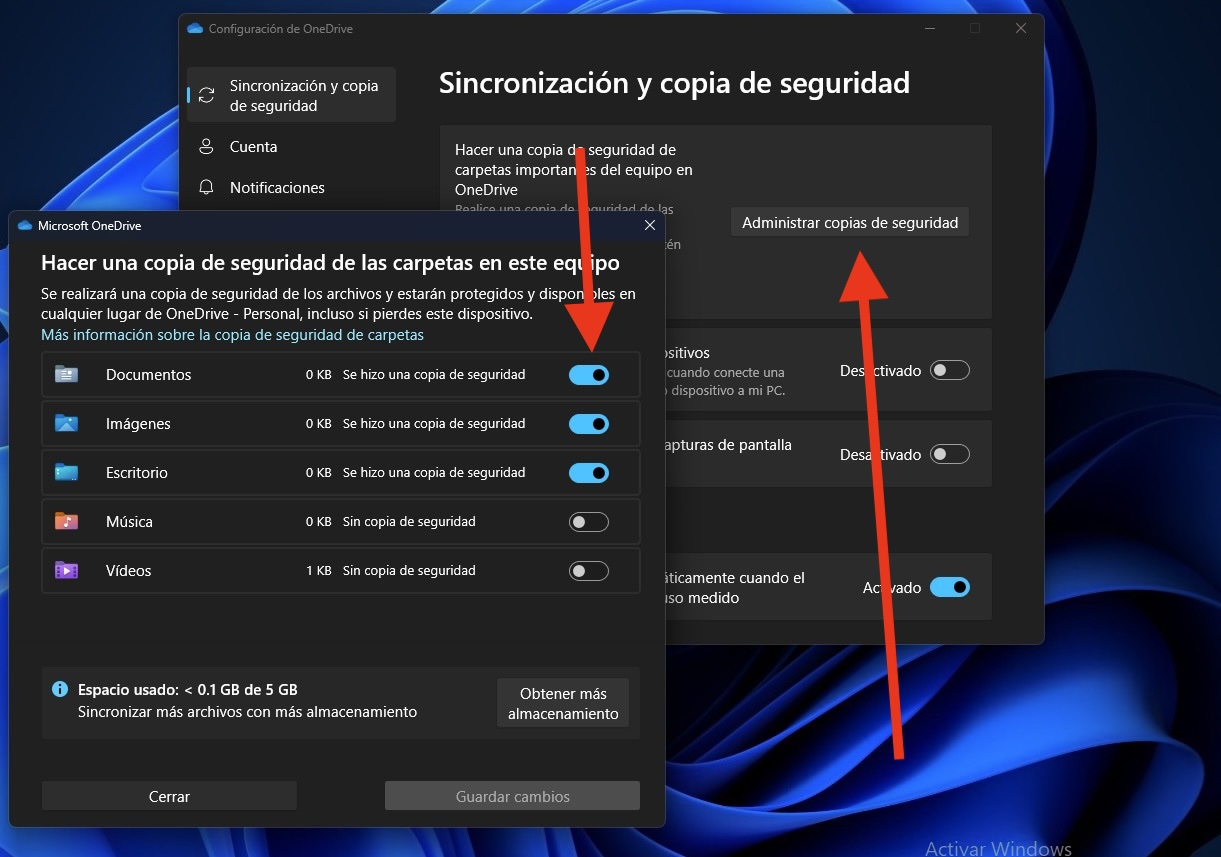 Cómo desactivar la copia de archivos en OneDrive de Windows 11: guía ...