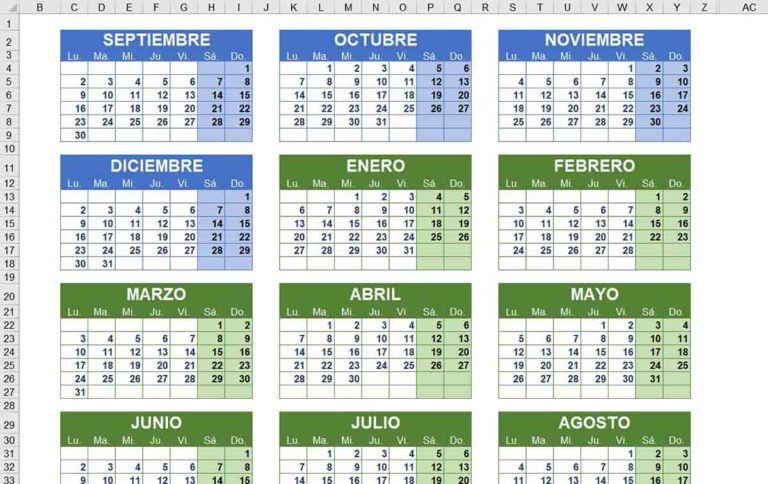 Calendario escolar 2024-2025: más de 100 plantillas y horarios para ...