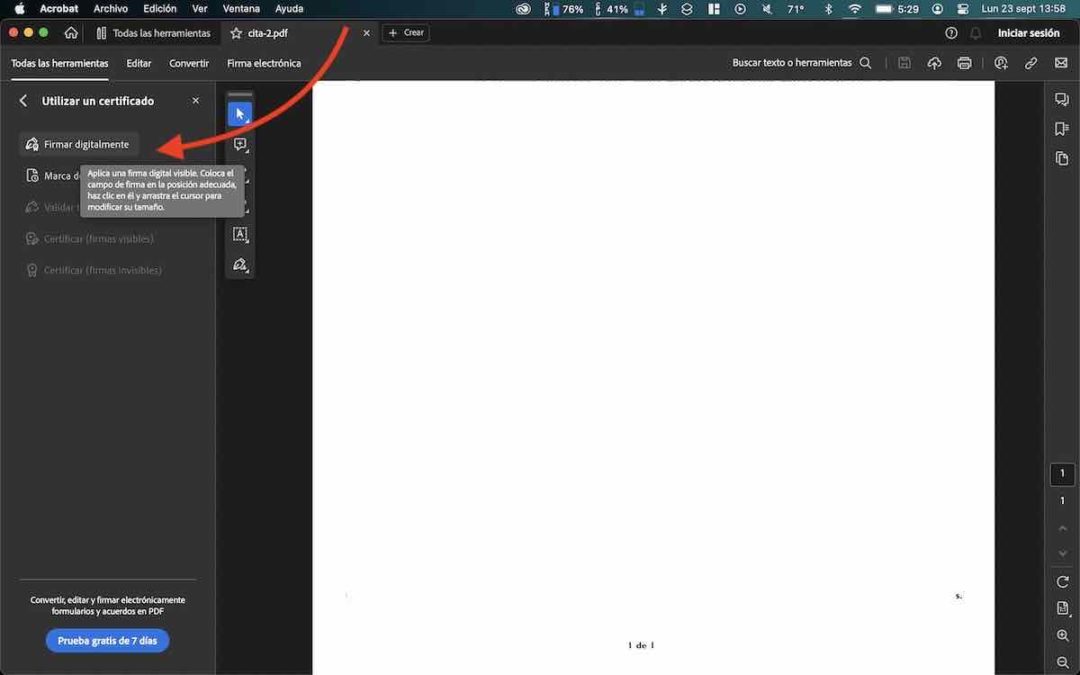Cómo firmar un documento PDF con certificado digital: guía paso a paso