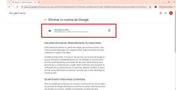 Cómo eliminar una cuenta de Google para siempre: tutorial paso a paso