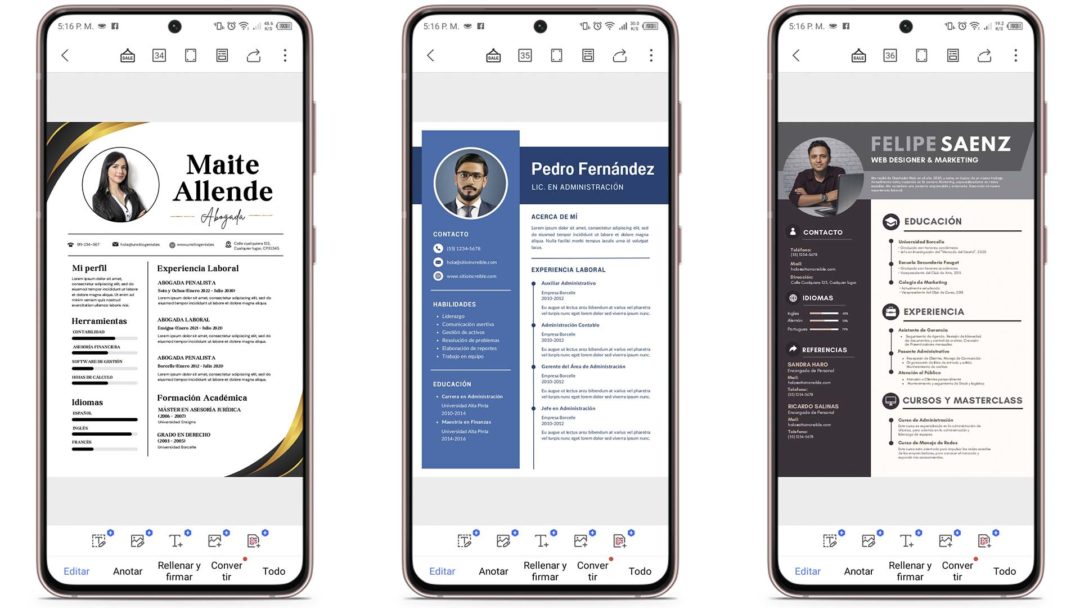 Plantillas de currículum gratis para descargar en Word y PDF