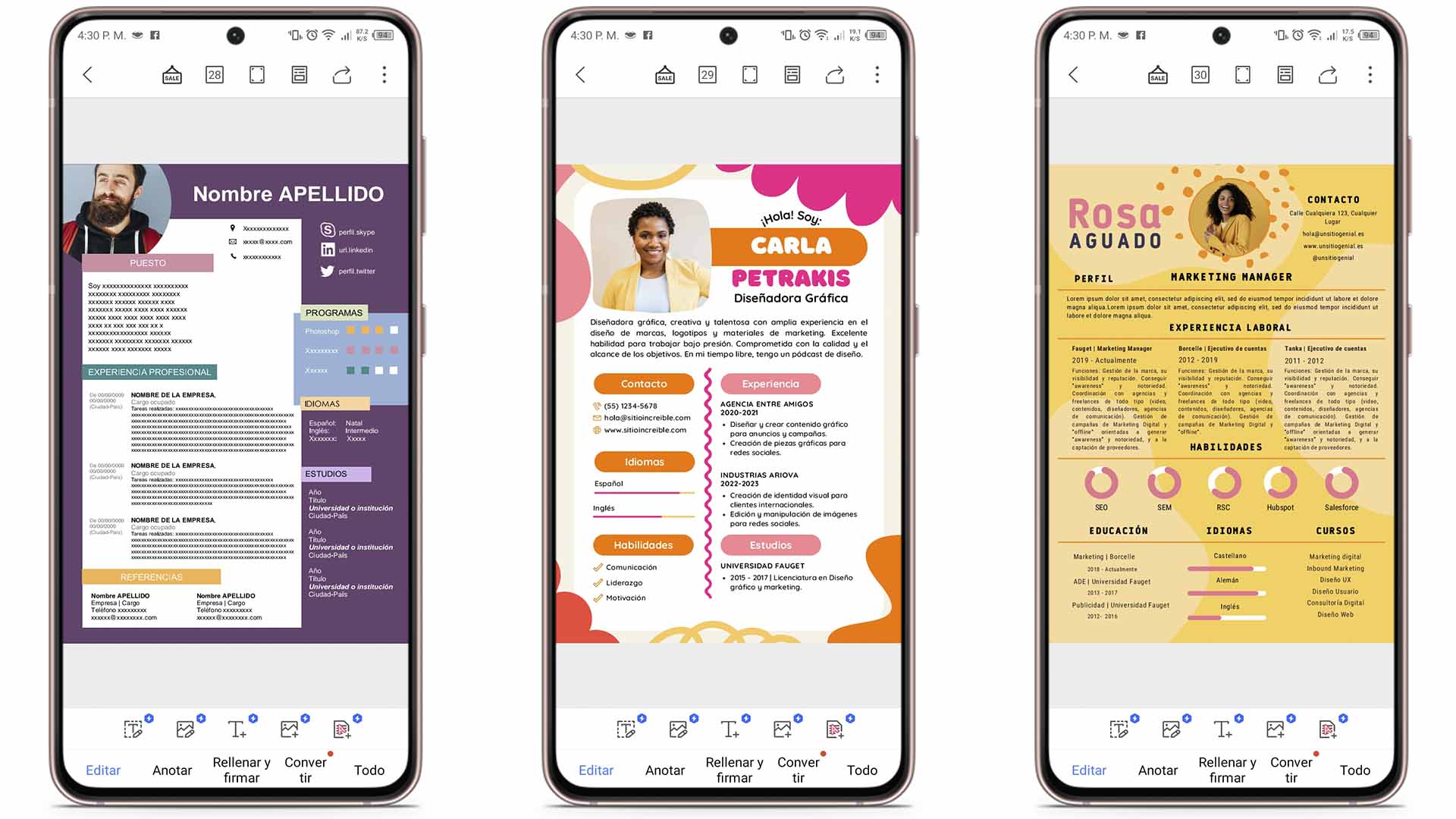 Plantillas de currículum gratis para descargar en Word y PDF