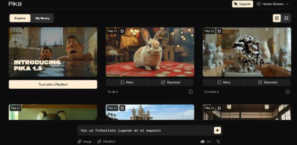 Qué es y cómo funciona Pika, una IA para generar vídeos con un realismo apabullante